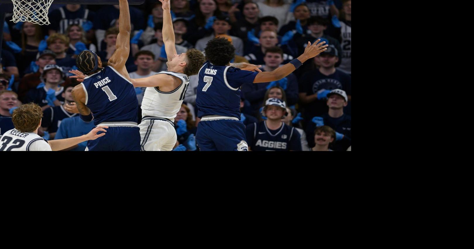 Mason Falslev scores 26 points to help No. 23 Utah State beat Nevada 71-62