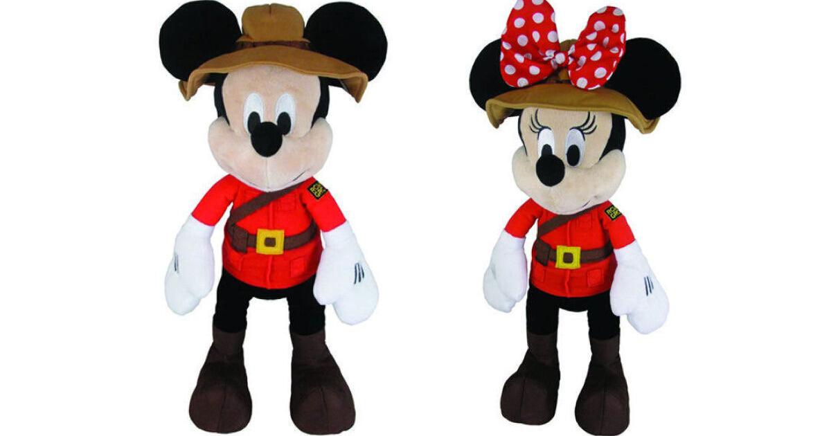 Mickey and Minnie Mouse don iconic Mountie uniform