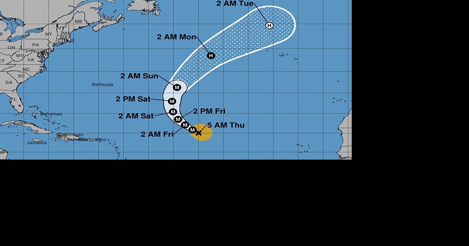 Hurricane Kirk strengthens into a Category 4 storm in the Atlantic