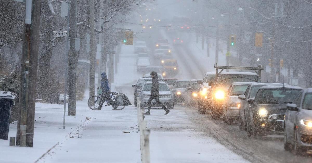 Snow and rain make for tricky travel Monday in the GTA