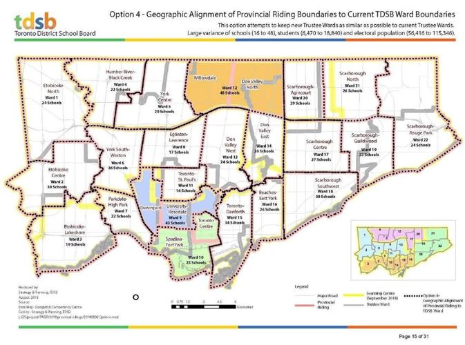 TDSB draws up six maps of potential ward boundaries