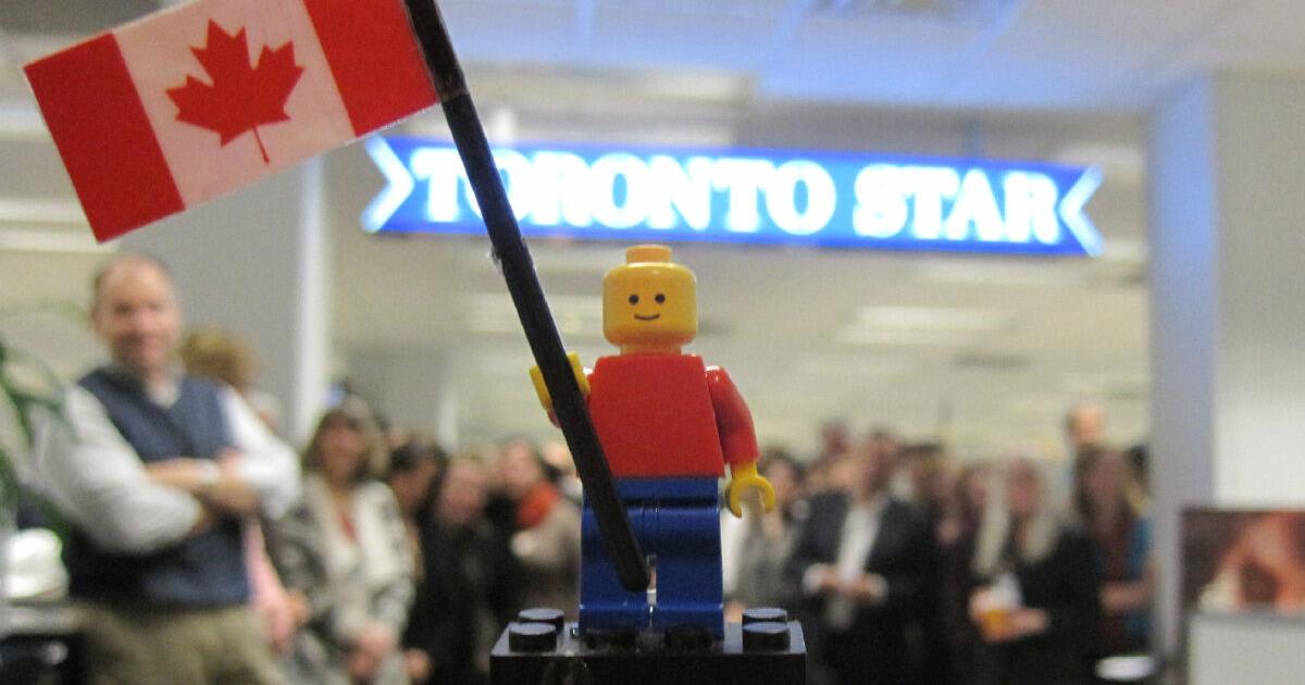Lego Man creates a stir in public