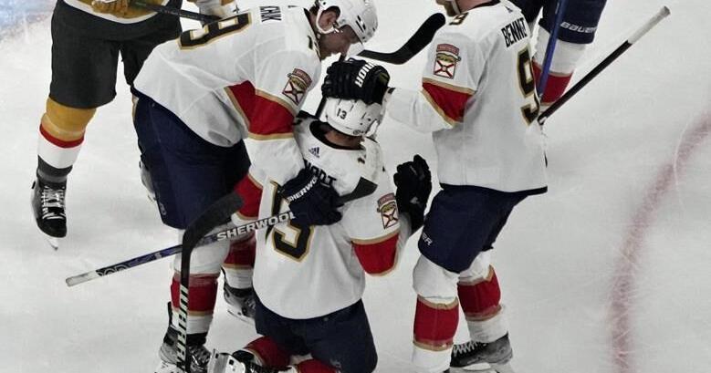 Carrier’s late goal lifts Golden Knights past Panthers 4-2