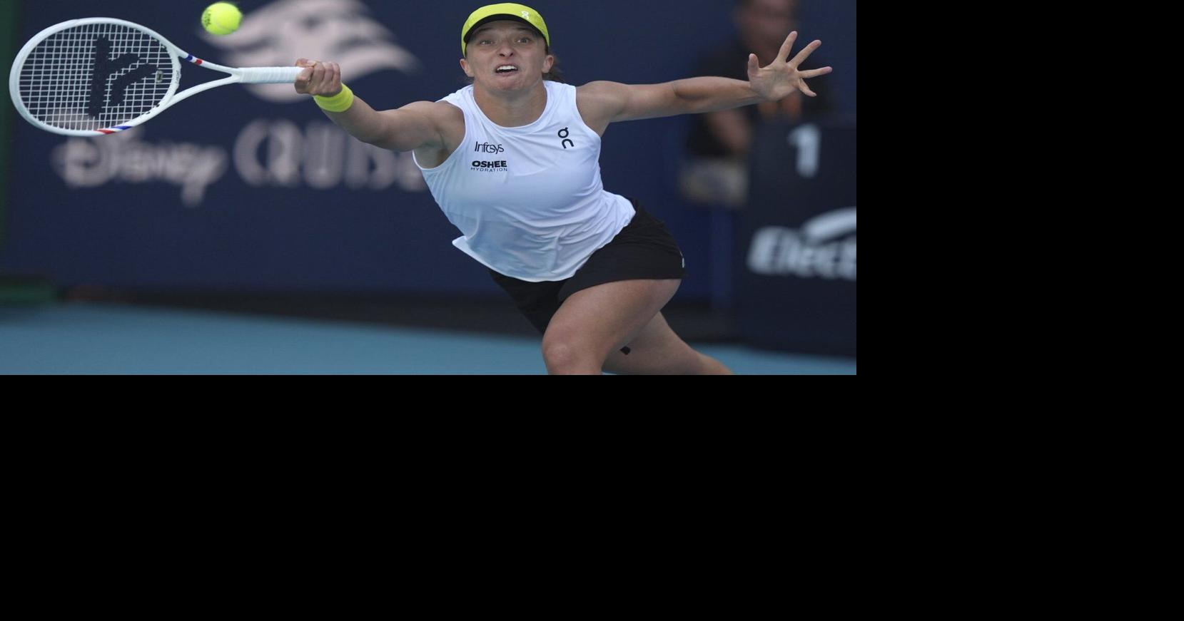 Iga Swiatek is given extra security protection at the Miami Open after ...