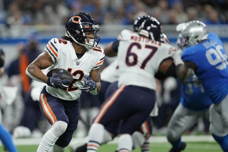 Bears’ Fields uncertain to play with rushing mark in reach