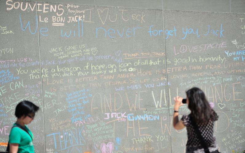 Chalk tributes are long gone, but Jack Layton’s legacy endures
