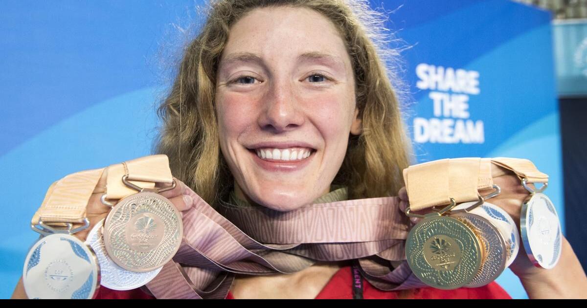 Canadian swimmer Taylor Ruck ties Commonwealth Games record with eighth ...