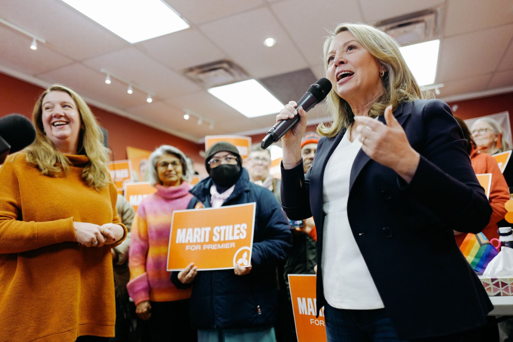 Wth Marit Stiles, enthusiasm is high, but recognition is low