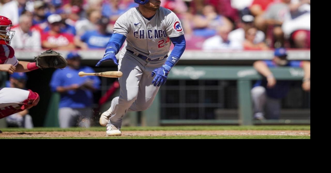 Marte delivers clutch hit as the Reds rally in 9th to beat the Cubs ...