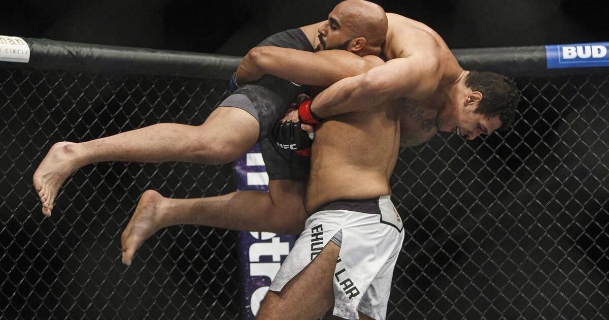 Former Canadian Olympic wrestler savours life as a heavyweight in the UFC