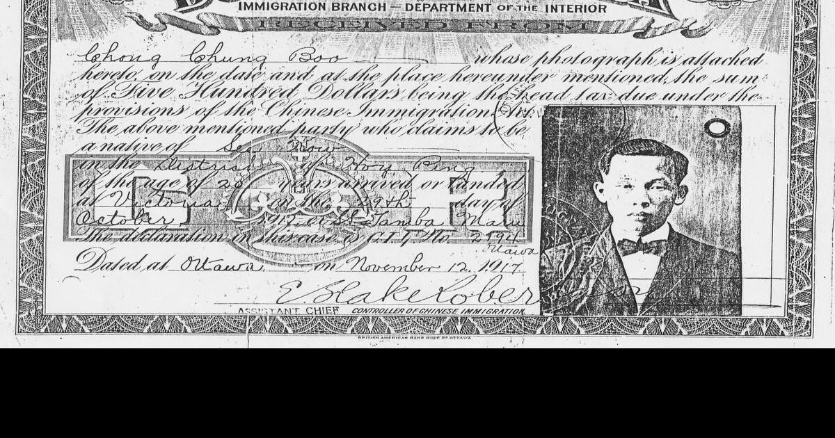 Redress for Chinese Head Tax is reminder of accountability to take ...