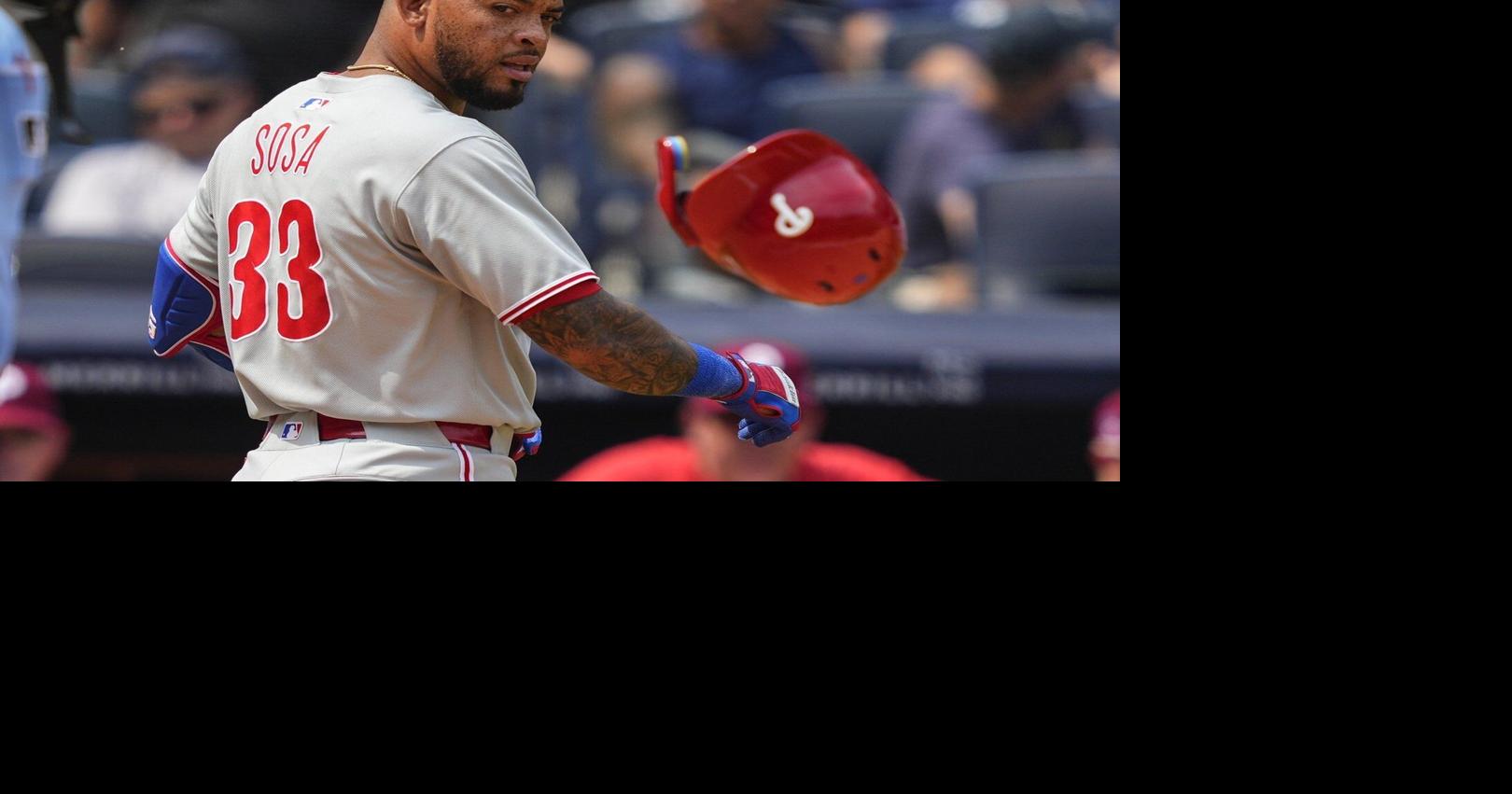 Phillies' Sosa feeling better after collision leaves him with a bruised ...