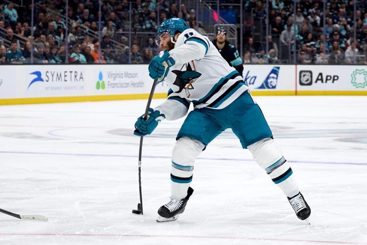 Devin Cooley cool under pressure with 49 saves as Sharks top Kraken 3-1