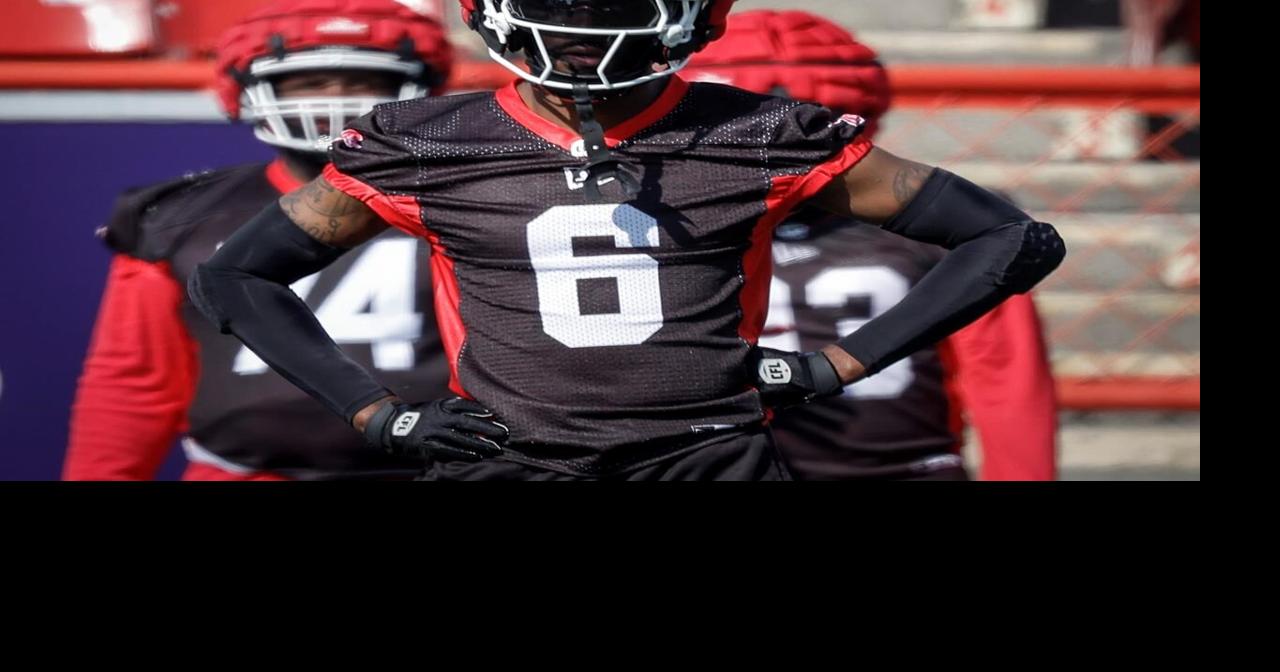 Defensive back Demerio Houston prepared to launch with Calgary Stampeders