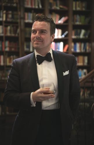 NATO representative Robert Baines talks to Shinan Govani