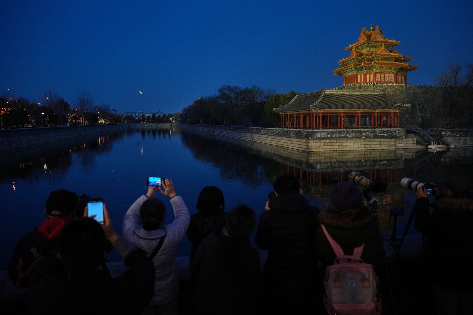 Photos of a blood-red moon and total lunar eclipse