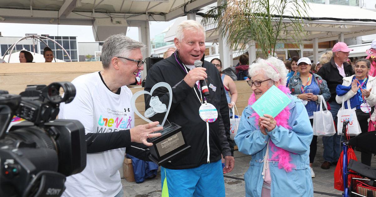 Kitty Cohen, 102, honoured at walk for cancer