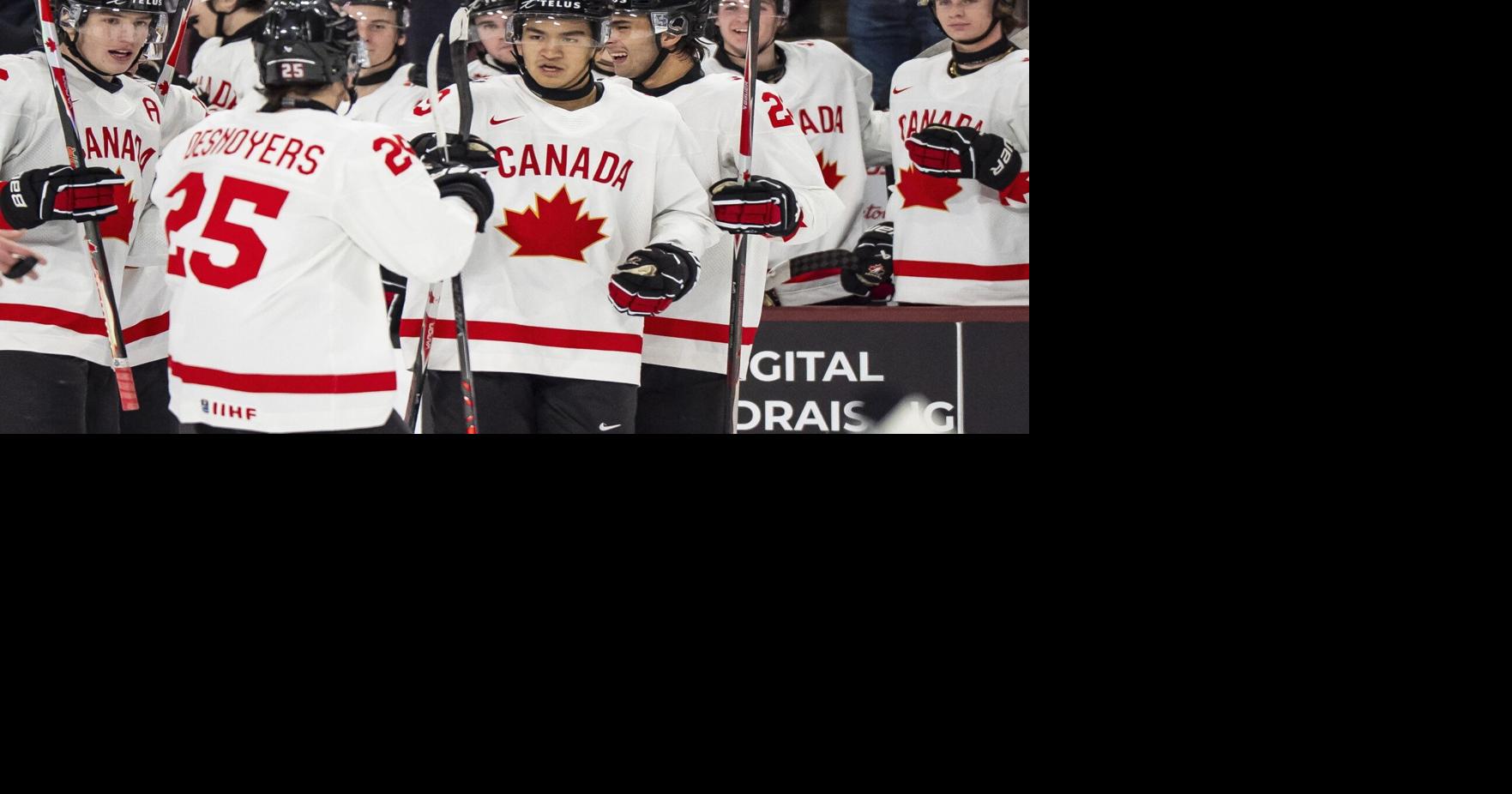 Zayne Parekh scores twice and Canada tops Czechia this time around at ...
