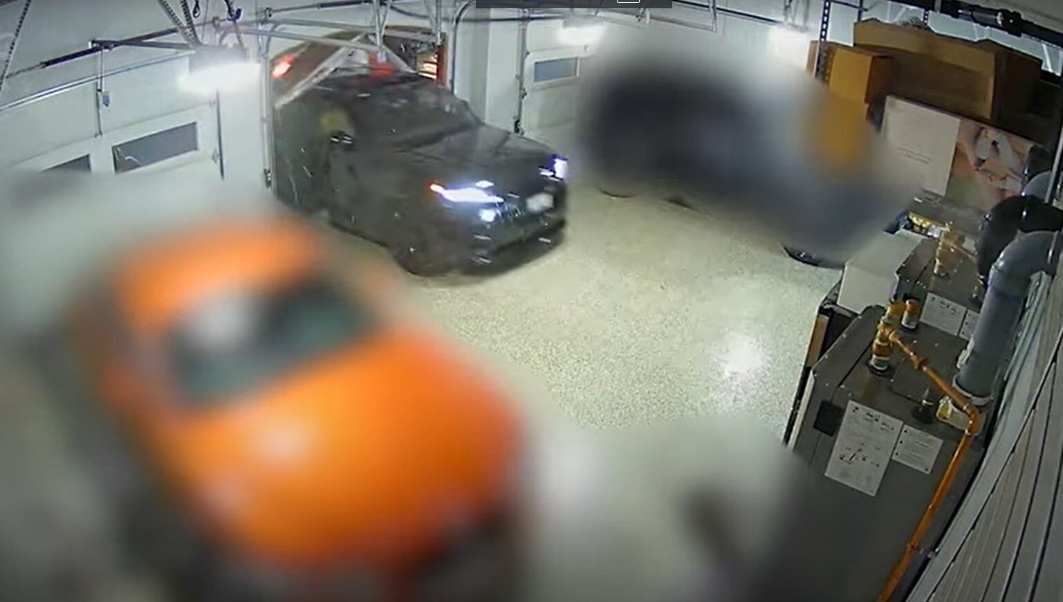Suspects drive through garage in York home invasion