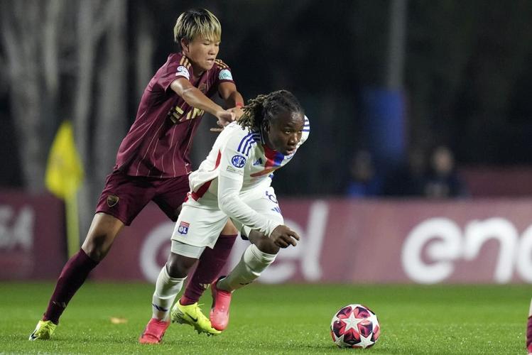 Lyon's Melchie Dumornay scores spectacular goal from center circle in Women's Champions League match