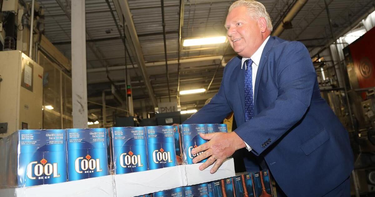 Doug Ford freezes beer tax that was set to rise a penny a bottle in ...