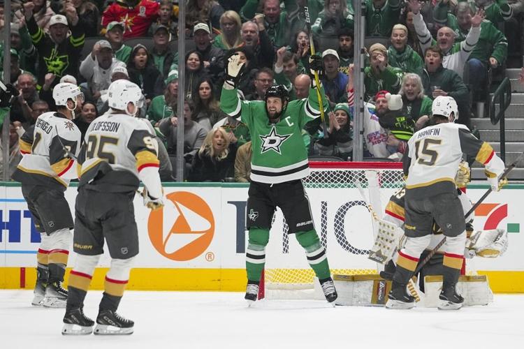 Robertson scores twice, Benn adds tally as Stars beat Golden Knights 4-3