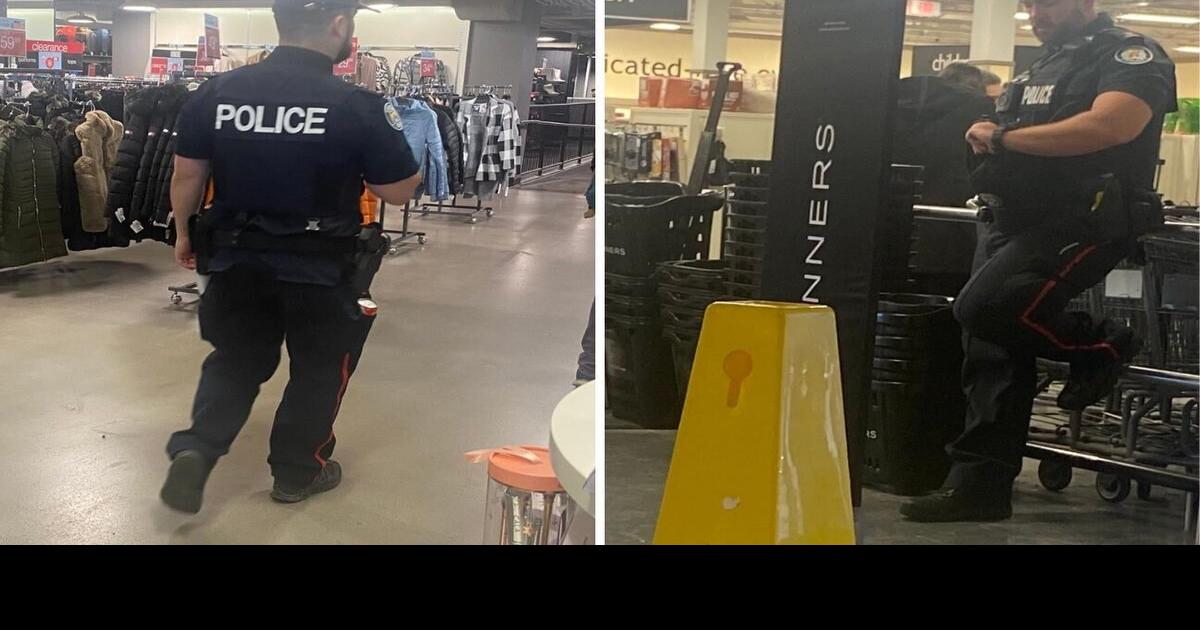 Why are Toronto police working security at retail stores?