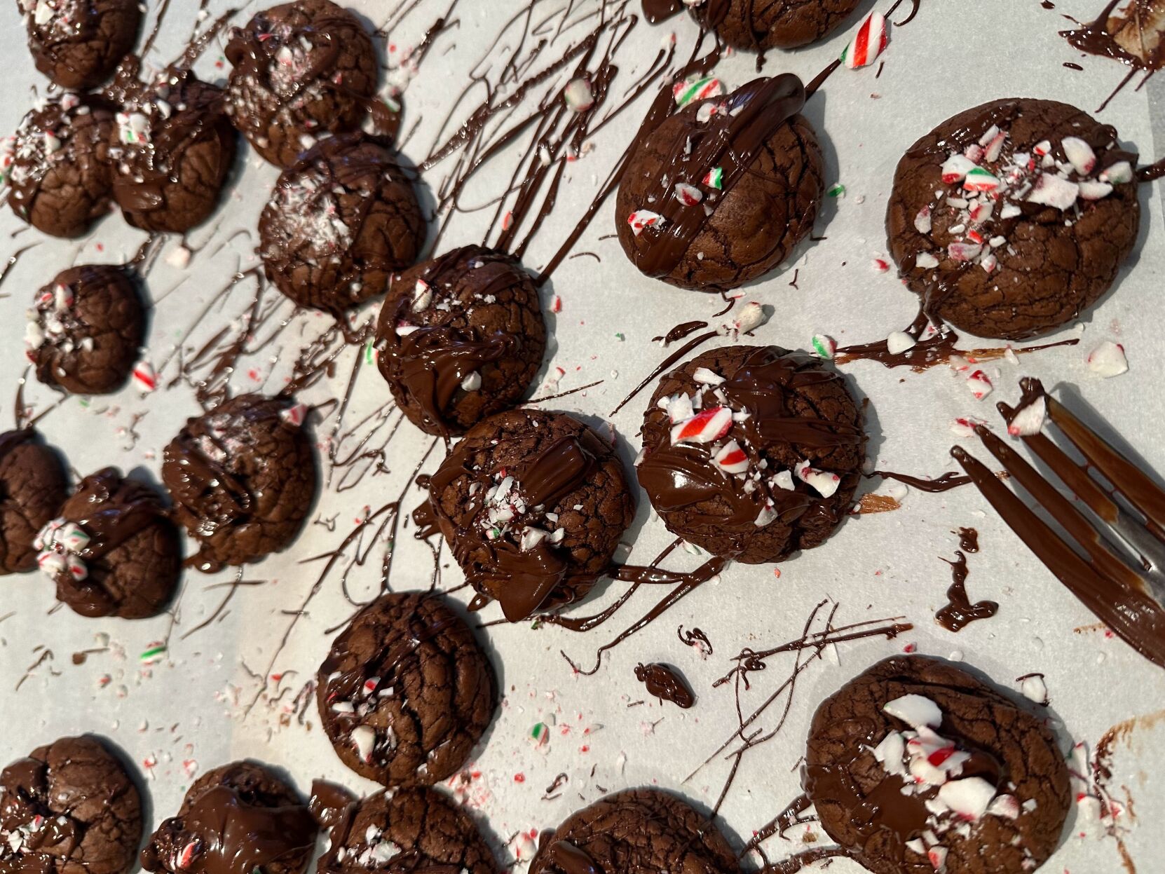 Your new holiday favourite: Double chocolate peppermint crunch cookies
