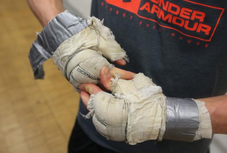 Middle-aged boxer hoping to prove the grey matters