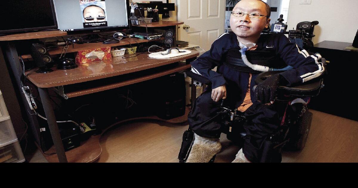 Ricky Tsang can hardly move, yet he’s written a book. Next up? Finding love