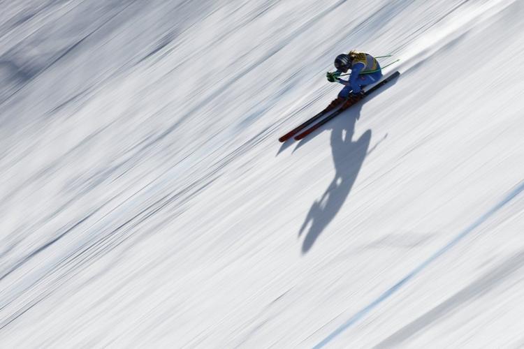 Goggia narrowly avoids disaster during awkward landing of jump. Vonn ...