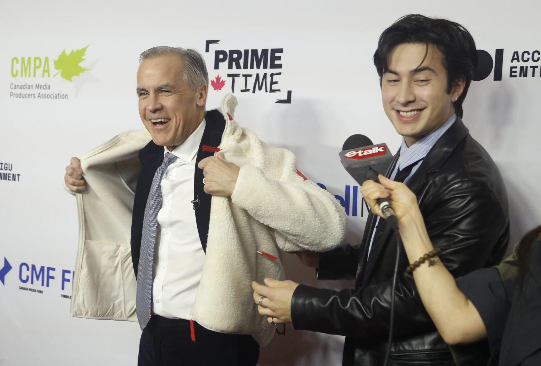 ‘Heated Rivalry’ stars meet with Mark Carney at film gala