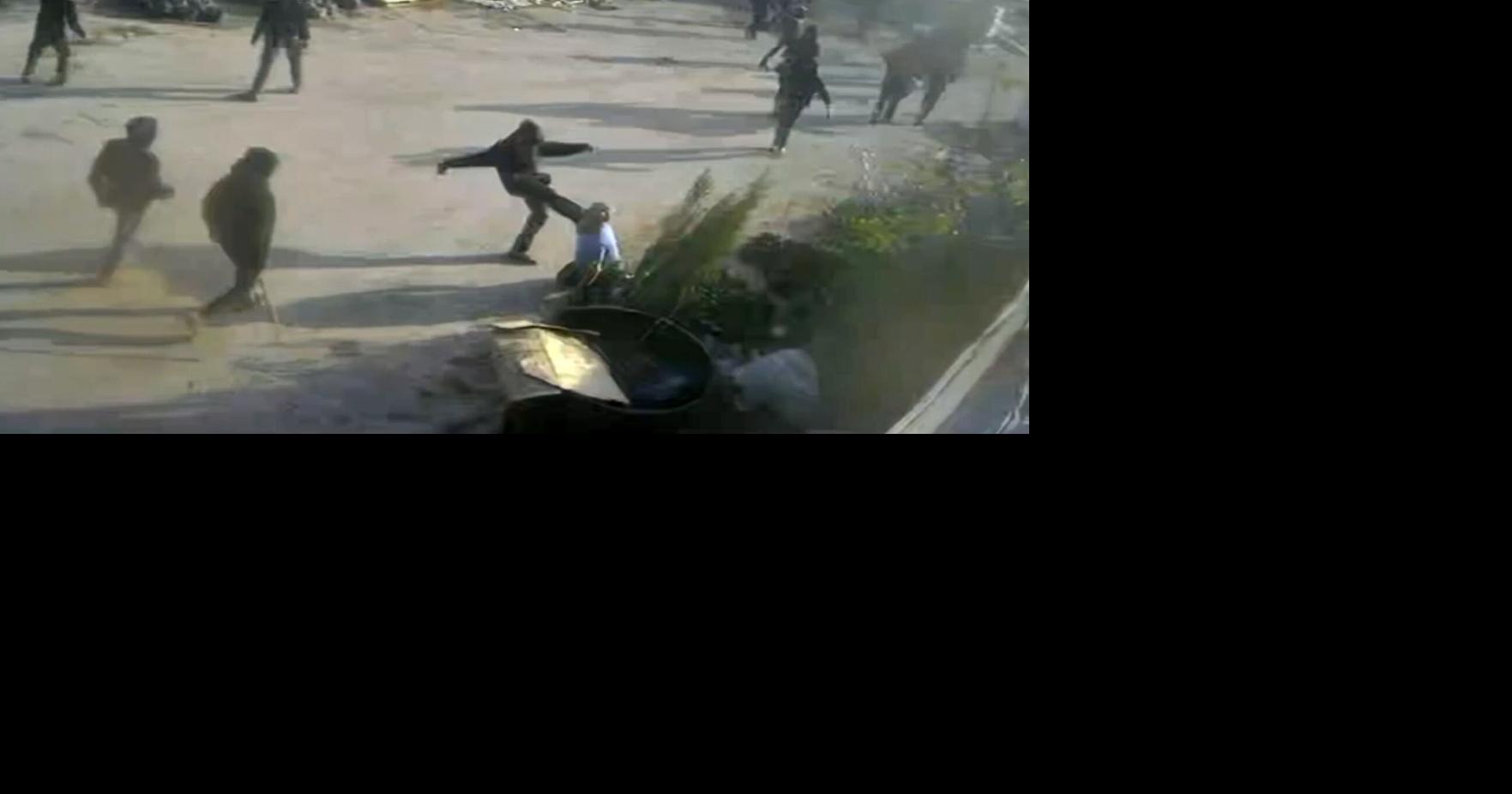 Video shows armed men beating a Palestinian in the Israeli-occupied ...