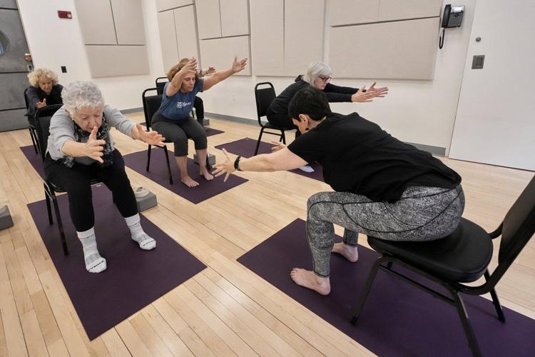 Emotional well-being. Fall prevention. Chair yoga has a lot to offer ...