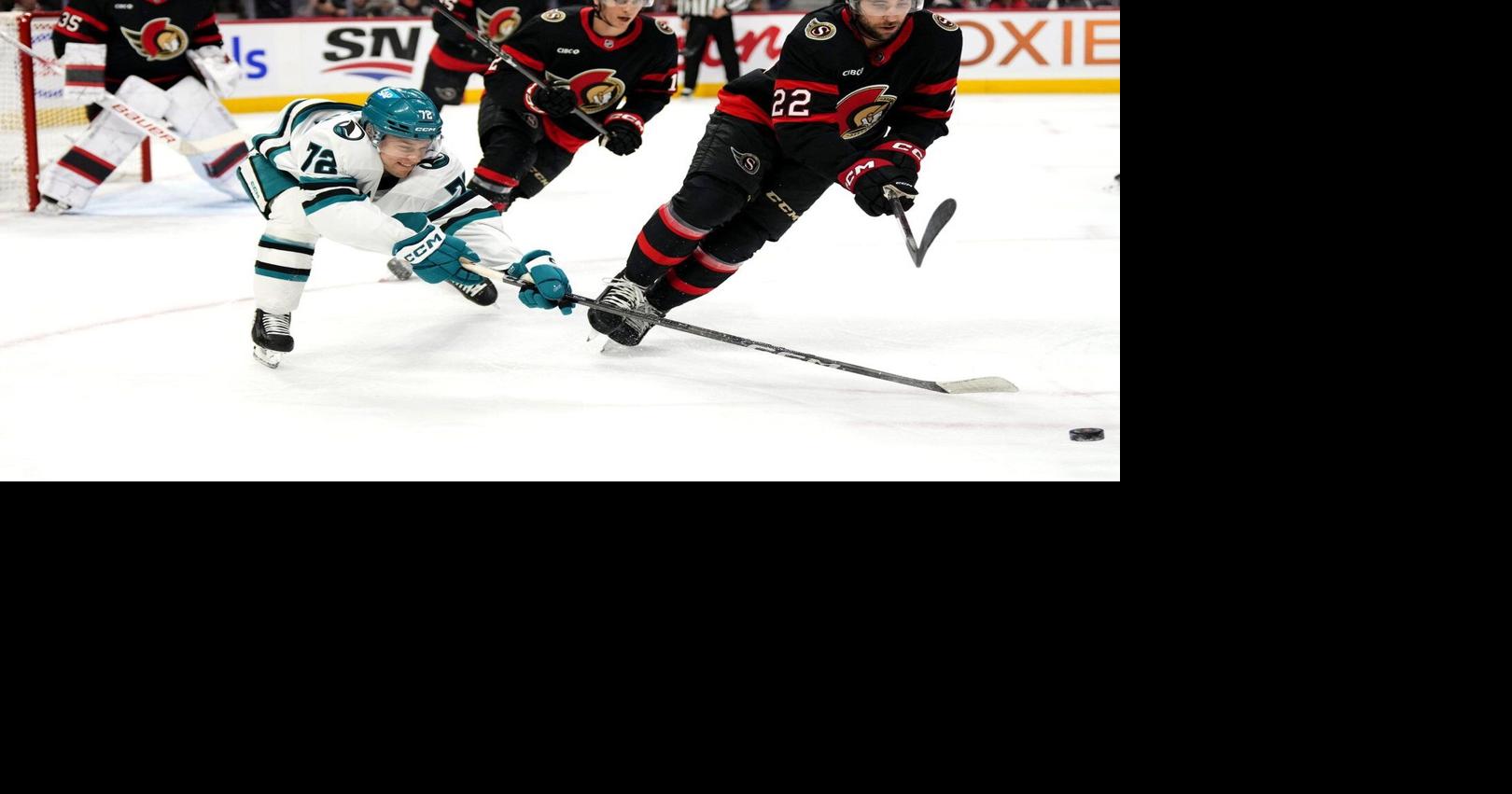 Healthier Senators sink Sharks 5-3, snap five-game losing skid