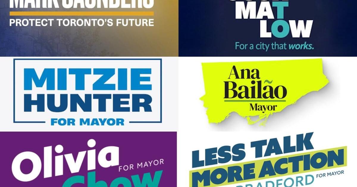 Inside the campaign colour choices of Toronto’s mayoral race front-runners