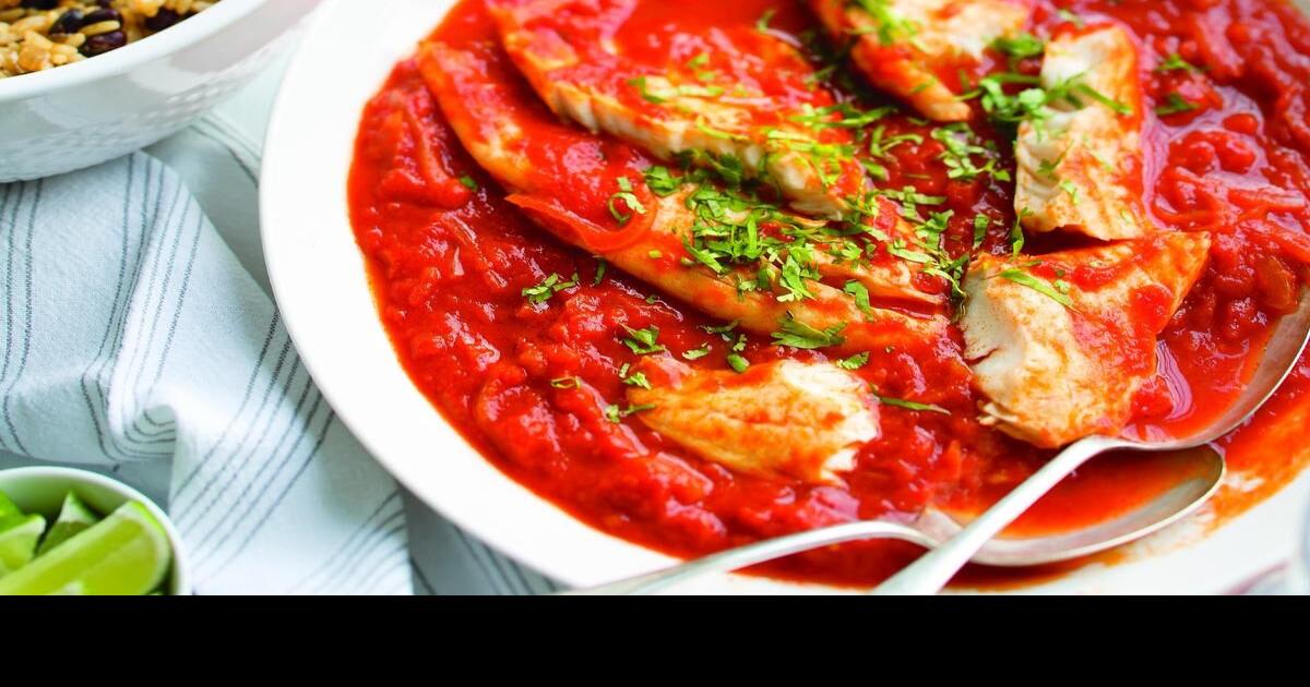 Mexican-style Fish with Tomato and Rice