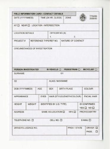 Have you ever been carded by police? The Star wants to help you find out