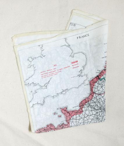 Silk handkerchief/map