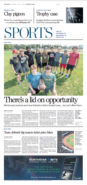 Birchmount football team returning to field after Star story