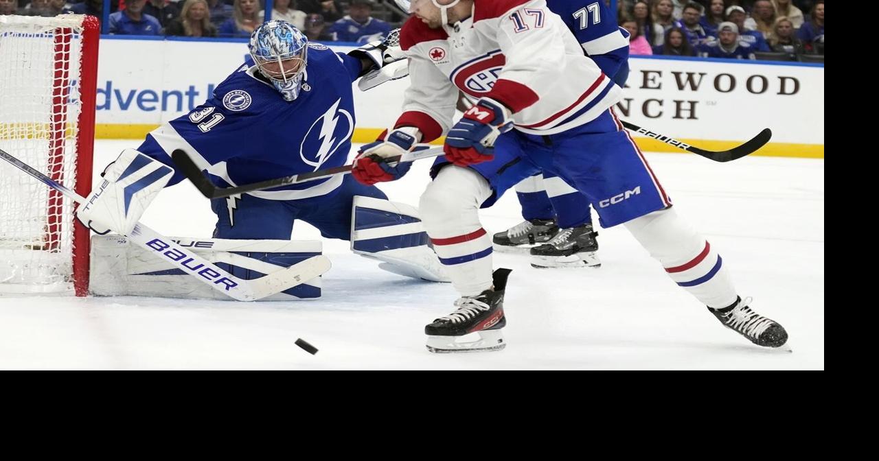Lightning edge Canadiens 4-3 as de Haan ends 46-game goal drought