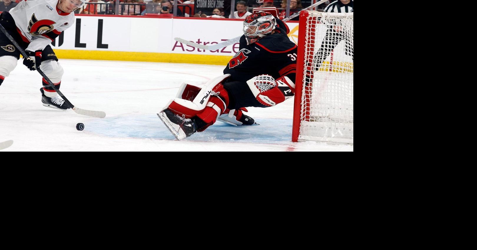 'Always on top of you': Senators fall 2-0 to stifling Hurricanes in Game 1