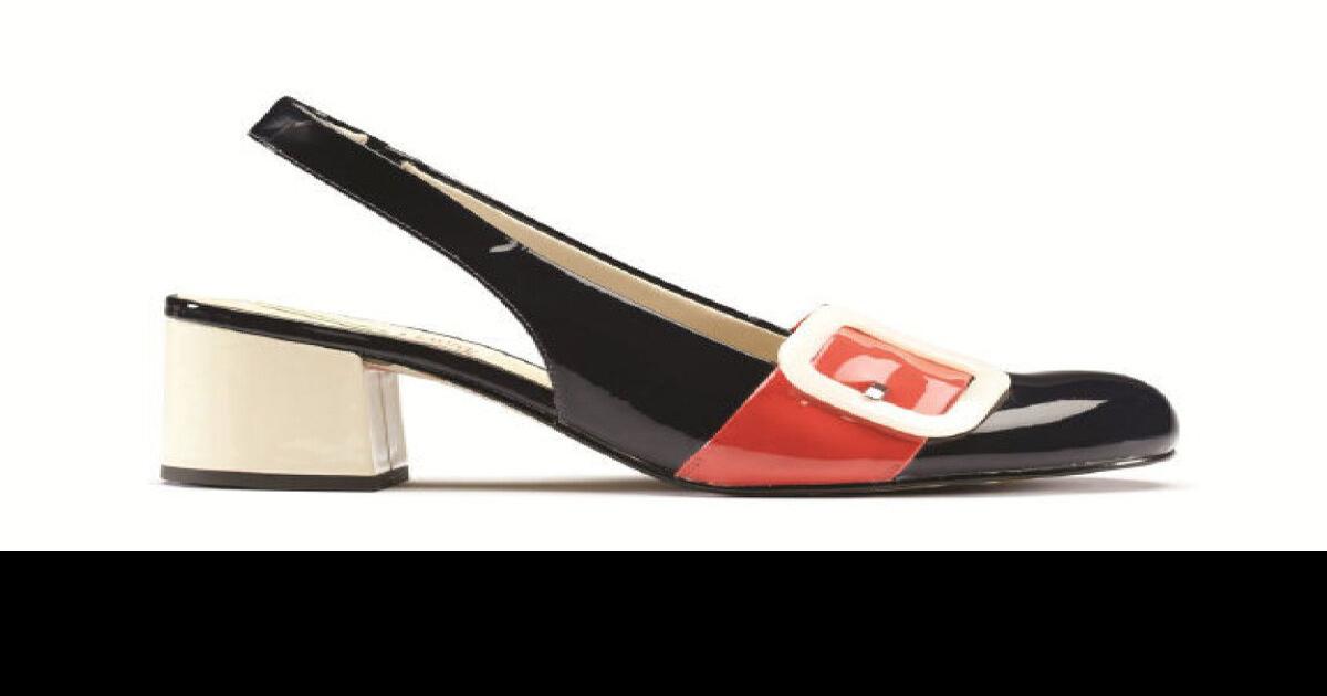 Round-toed “Maggie” slingback by Orla Kiely