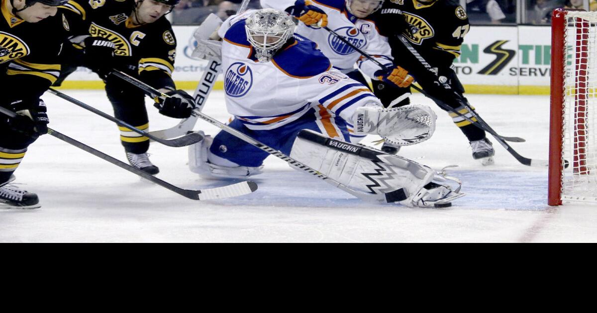 Bruins solve Ben Scrivens, Oilers