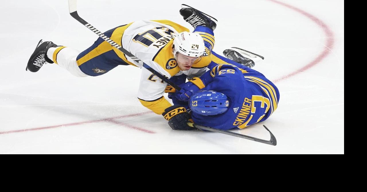 Juuse Saros Makes 34 Saves Predators Beat Sabres 2 1