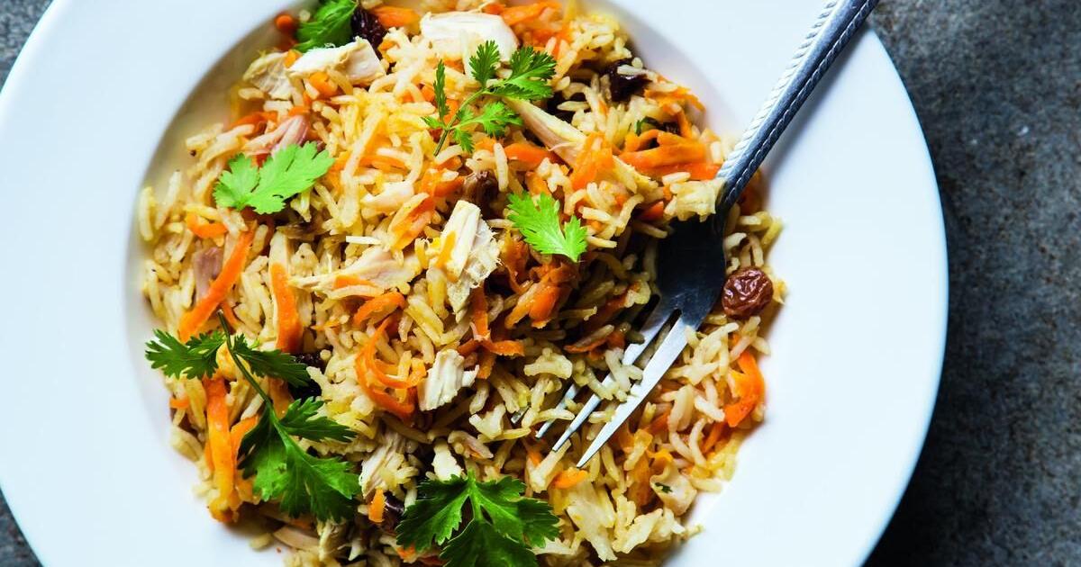 Indian-Spiced Turkey Pilaf