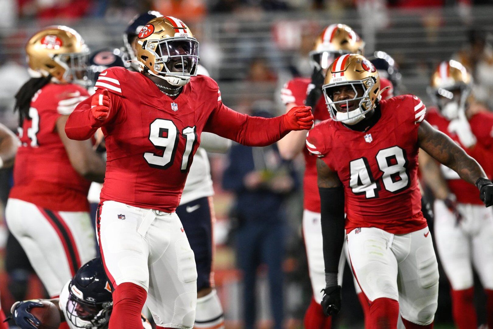 49ers lose linebacker Tatum Bethune for the season with groin injury