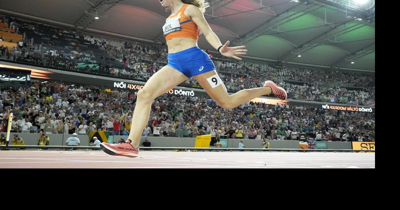 Femke Bol's blazing burst down stretch leads Netherlands to gold in ...