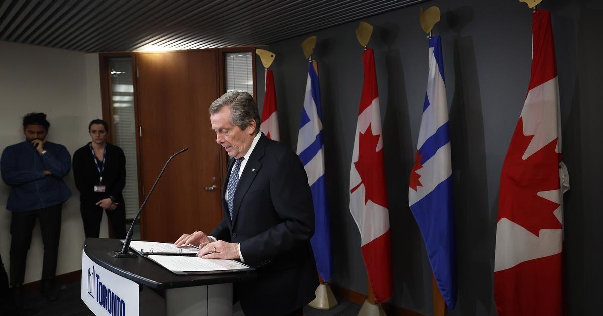 Some of John Tory’s allies want the mayor to stay to finish his term