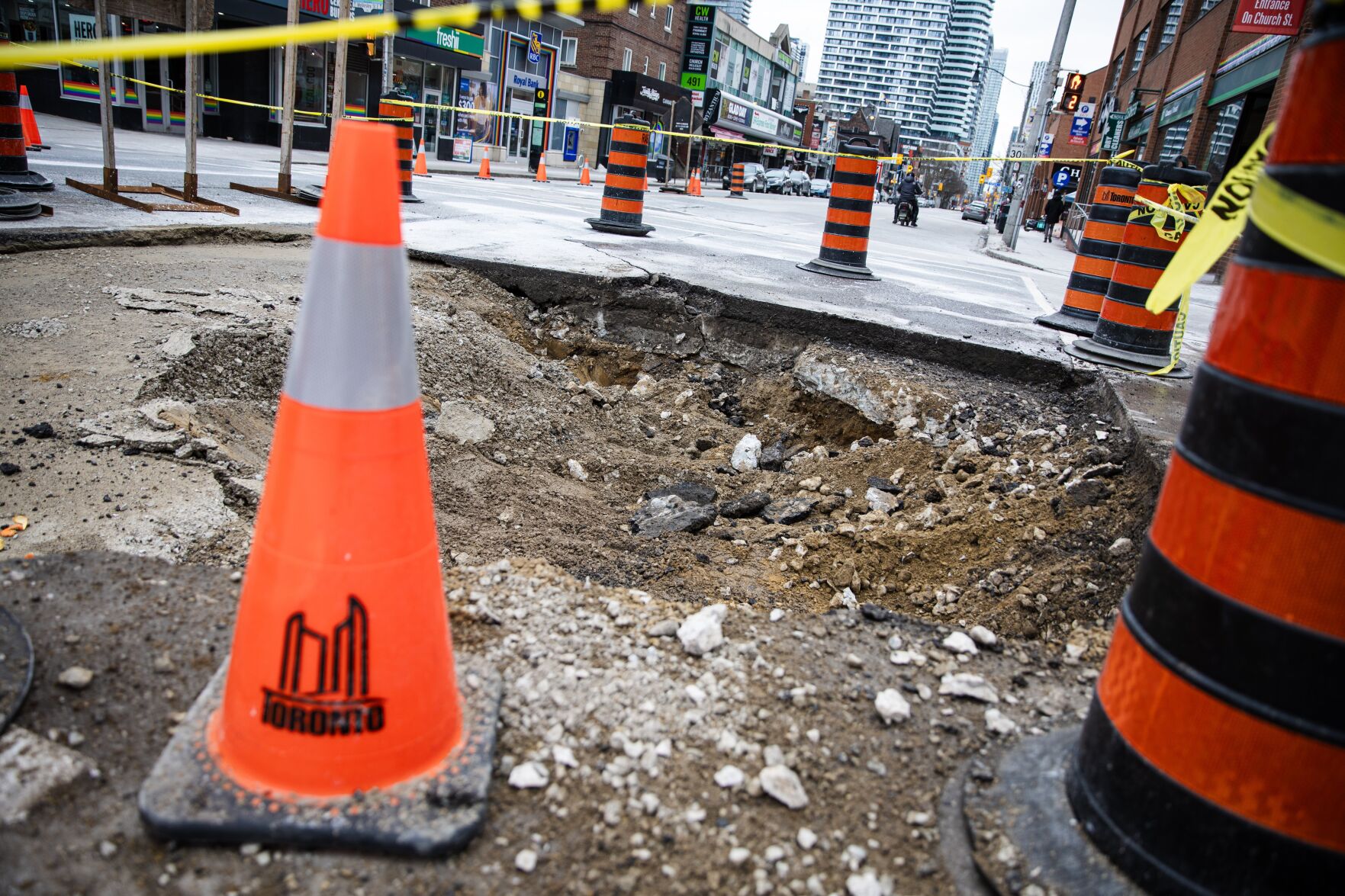 Road reopens after second Wellesley Street sinkhole in 2025
